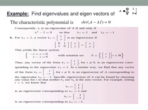 Ppt Eigenvalues And Eigenvectors Powerpoint Presentation Free Download Id 9212308