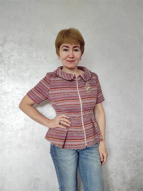 Блуза-жакет от Марина Строганова: Сшито по выкройке Блузка-жакет №108 ...