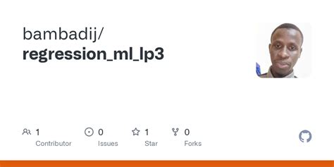 github bambadij regression ml lp3