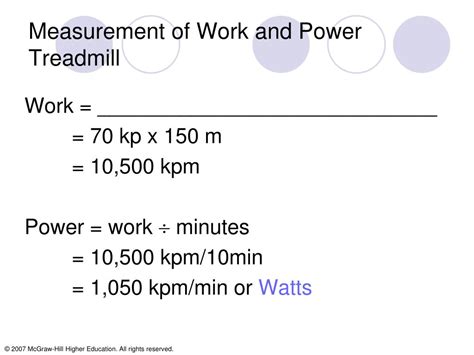 ppt chapter 6 measurement of work power and energy expenditure