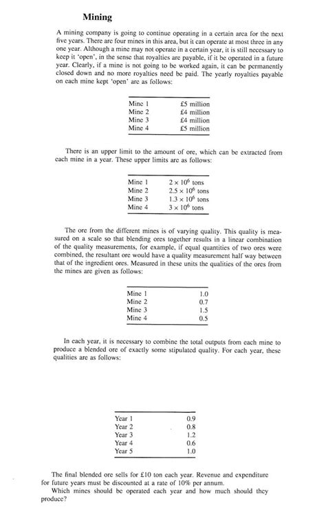 Solved Needs To Build A Mathematical Model In Excel Using Chegg