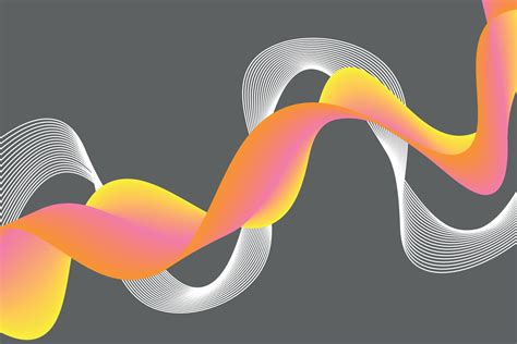 Colorful Gradient Wave Line Fluid Abstract Background Suitable For Landing Page And Computer