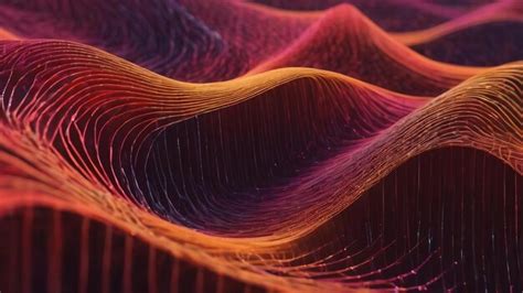 Premium Photo Wave Of Interlacing Points And Lines Abstract Background Technological Style Big