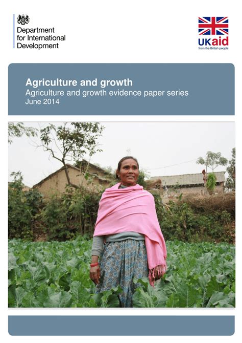 Pdf Does Agriculture Play An Important Role In Economic Growth And