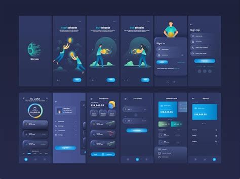 Premium Vector Crypto Currency Mobile App Ui Ux Gui Screens Like As Create Account