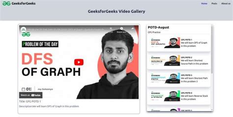 Video Player And Gallery Using React And Tailwind Geeksforgeeks