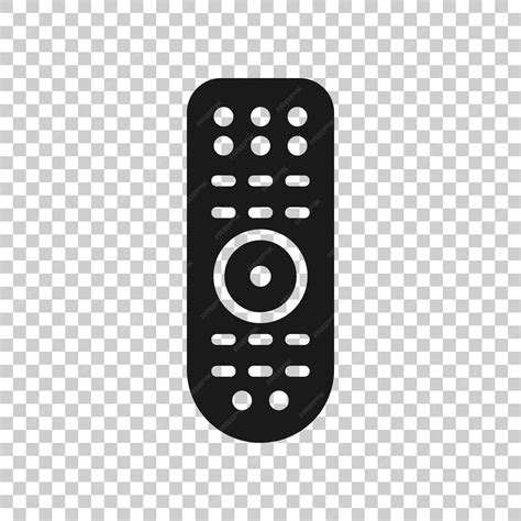 투명한 스타일의 원격 제어 아이콘 분리 된 배경에 적외선 제어 ⁇ 터 일러스트레이션 Tv 키패드 비즈니스 개념 프리미엄 벡터