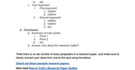 Google Docs Outline Template