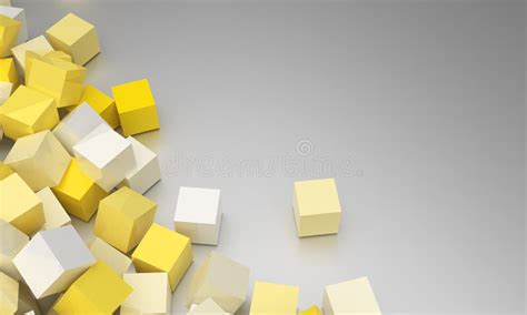 3d Abstract Cubes Boxes Background 3d Rendering Stock Illustration Illustration Of Brochure