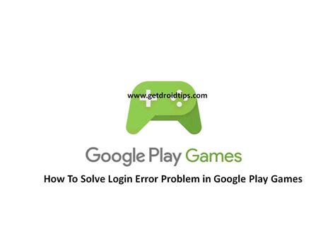 How To Solve Google Play Games Login Error Issue