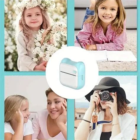 Portable Mini Pocket Printer Wireless Bt Connection Inkless Temu