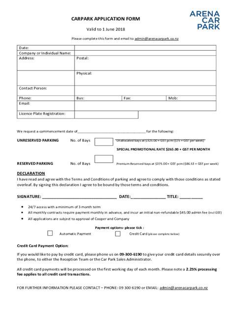 Fillable Online Irp Uploaded Apacpcarpark Application Form Irp Cdn
