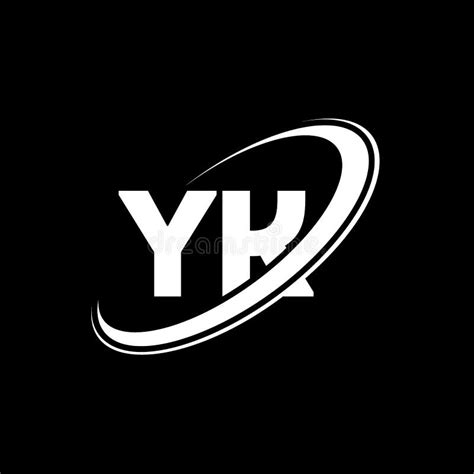 Yk Y K Letter Logo Design Initial Letter Yk Linked Circle Uppercase