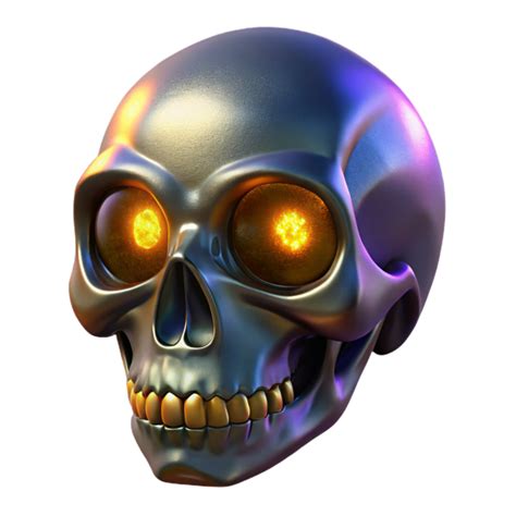 Extraordinary Artistic Skull With Glowing Eyes Isolated Element Exclusive 59436777 Png