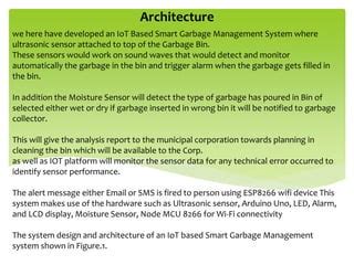 Mahesh Smart Garbage Management System Pptx