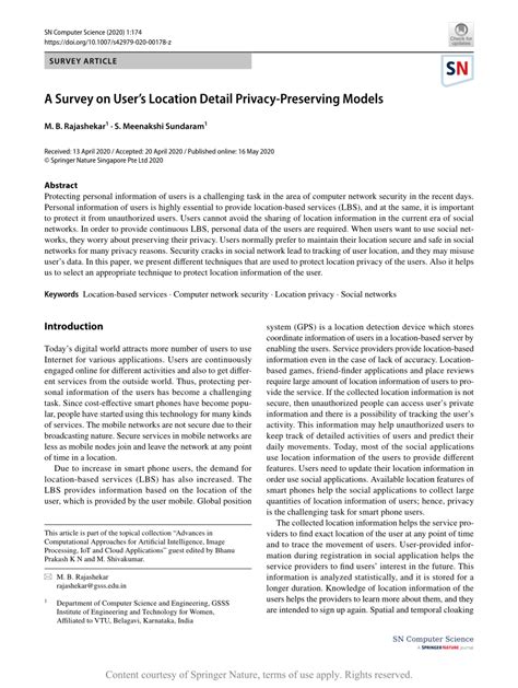 A Survey On Users Location Detail Privacy Preserving Models Request Pdf