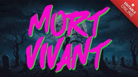 Mort Vivant Police Zombie Générateur Deffet De Texte