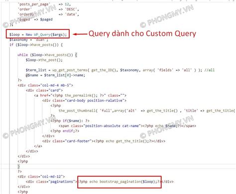 Hướng Dẫn Phân Trang Bootstrap 4 Cho Wordpress Phong Mỹ Design