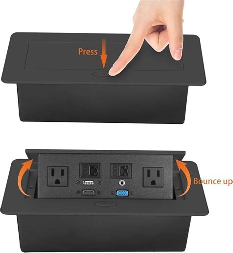 Conference Table Power Hub Hidden Socket With Outlet Hdmi For Office Desk Multi Layer Outlet