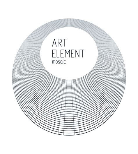 Premium Vector Abstract 3d Linear Mesh In A Shape Of Circle Vector
