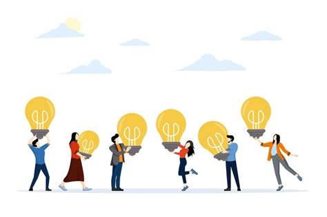 Premium Vector Vector Illustration Of Sharing A Good Idea Or Sharing