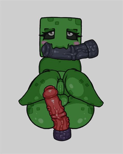 Rule 34 Creeper Creeper Minecraft Fanart Fapwall Femboy Floating