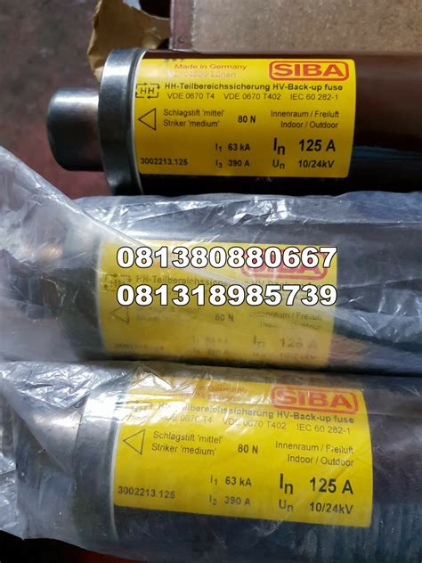 Takkie Electric Jual Fuse Siba 125a 1024kv