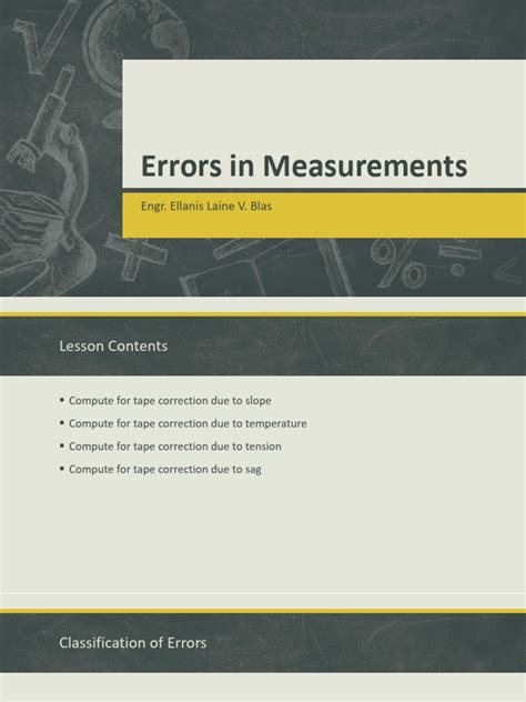 Lesson 3 Errors In Measurements Pdf Errors And Residuals Observational Error