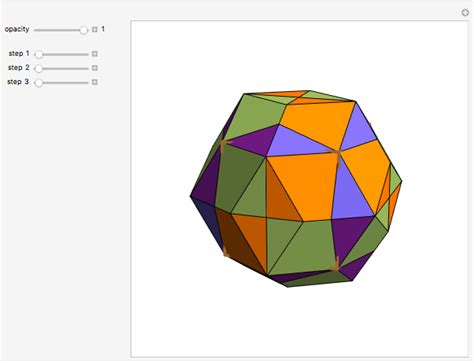 Dissecting A Rhombic Triacontahedron Into Twenty Congruent Cubes Wolfram Demonstrations Project