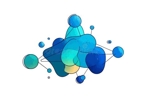 Ai Neural Network Visualization Brain Isolated Stock Vector