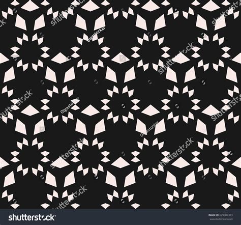 Vector Monochrome Seamless Texture Floral Tile Stock Vector Royalty