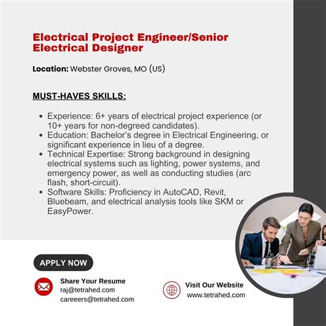 Tetrahedinc Electricalengineer Electricaldesign Projectengineer Seniorelectricaldesigner