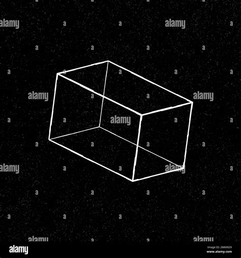 3d Cuboid On A Black Background Vector Stock Vector Image And Art Alamy