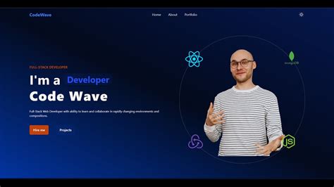 build a stunning portfolio website react tailwind css part 1 youtube