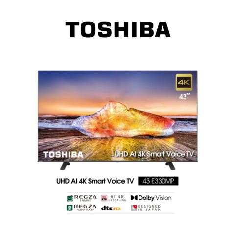 TV Toshiba 43 นิ้ว 4K Ultra HD Wifi Smart TV รุ่น 43E330MP ประกันศูนย์3 ...