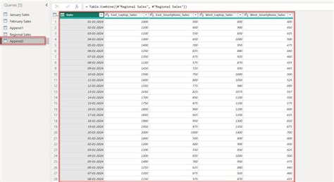 Append Columns In Power Bi Using Power Query Editor