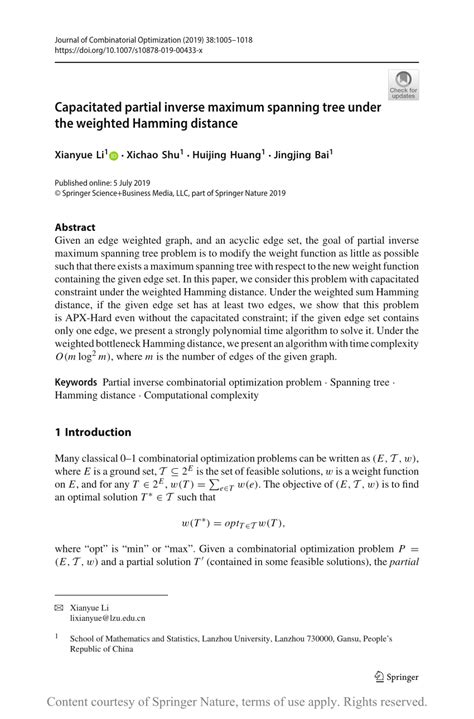 Capacitated Partial Inverse Maximum Spanning Tree Under The Weighted Hamming Distance