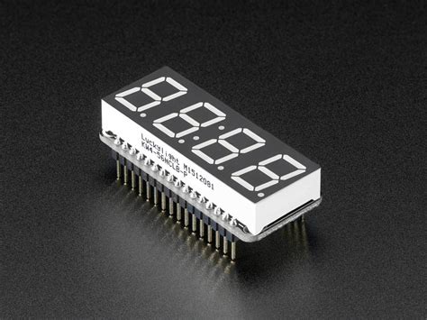 adafruit 0 56 4 digit 7 segment featherwing display red the pi hut
