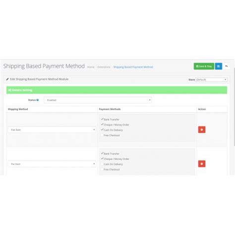 Shipping Based Payment Methods Payment Based On Shipping