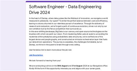 Software Engineer Data Engineering Drive 2024 Aishwarya Rajvedi