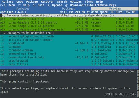 aptitude debian gnulinux 软件包管理工具 aptitude install csdn博客