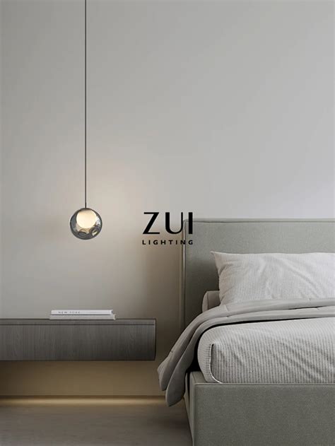 意式极简 卧室小吊灯吧台走道设计感创意现代简约单头玻璃床头灯 淘宝网 花瓣网