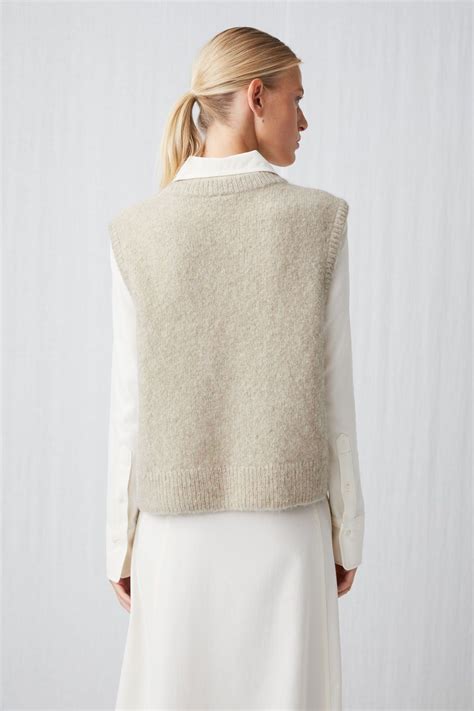 Alpaca And Cashmere Slipover Light Beige Knitwear Arket In 2021