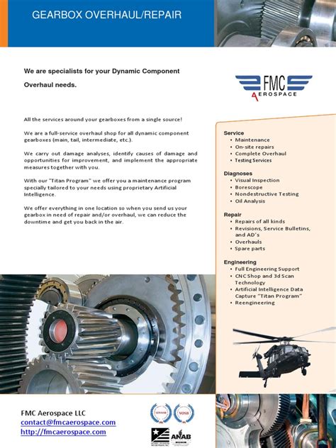 Dynamic Gearbox Overhaul Services Pdf