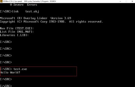 asm：dosbox安装及汇编环境配置 win lnlidawei 博客园