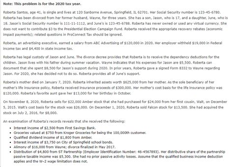 Use The 2020 Tax Rate Schedules To Compute The Tax