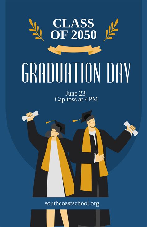 Free Graduation Poster Templates Editable And Printable