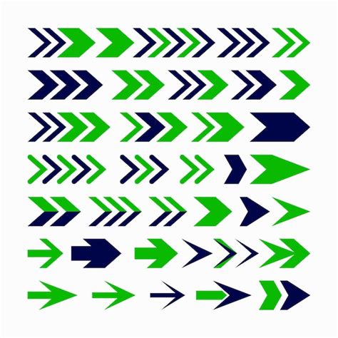 Premium Vector Directional Arrow Sign Or Icons Set Design
