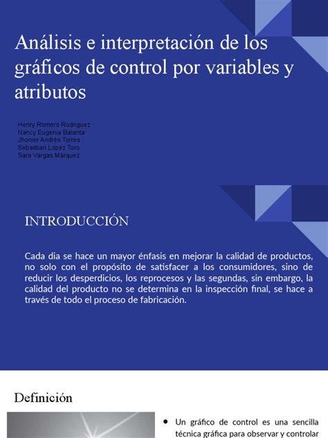 Graficos De Control Por Variables Y Atributos Pdf Tornillo Estadísticas