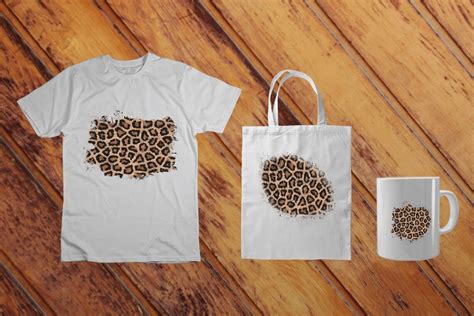 Leopard Print Sublimation Patches Png Sublimation Leopard Etsy